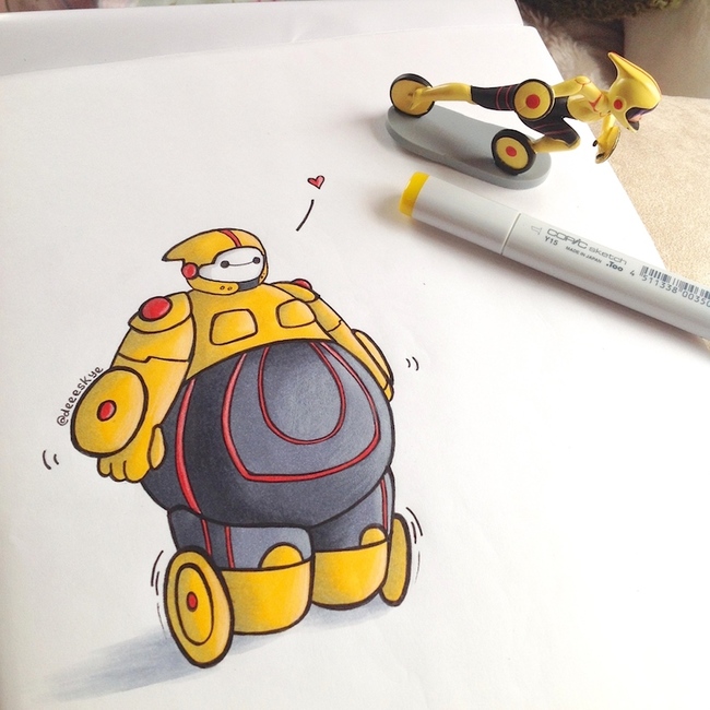 Artist Reimagines Baymax as Every Disney Character You Can Remember ...